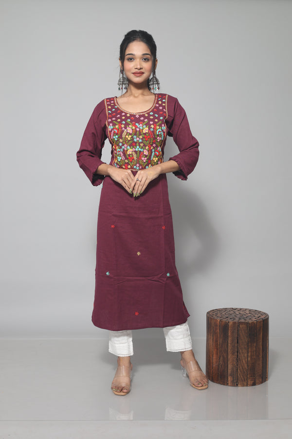 Traditional Long Cotton Kurtas & Tops for Women | Chicly – chicly